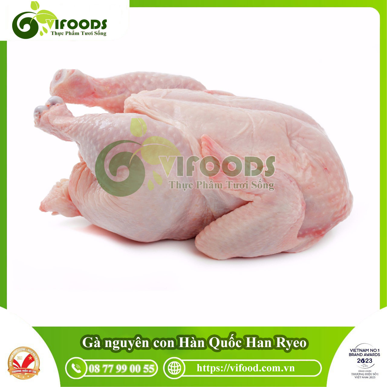 Gà nguyên con Hàn Quốc Han Ryeo đông lạnh